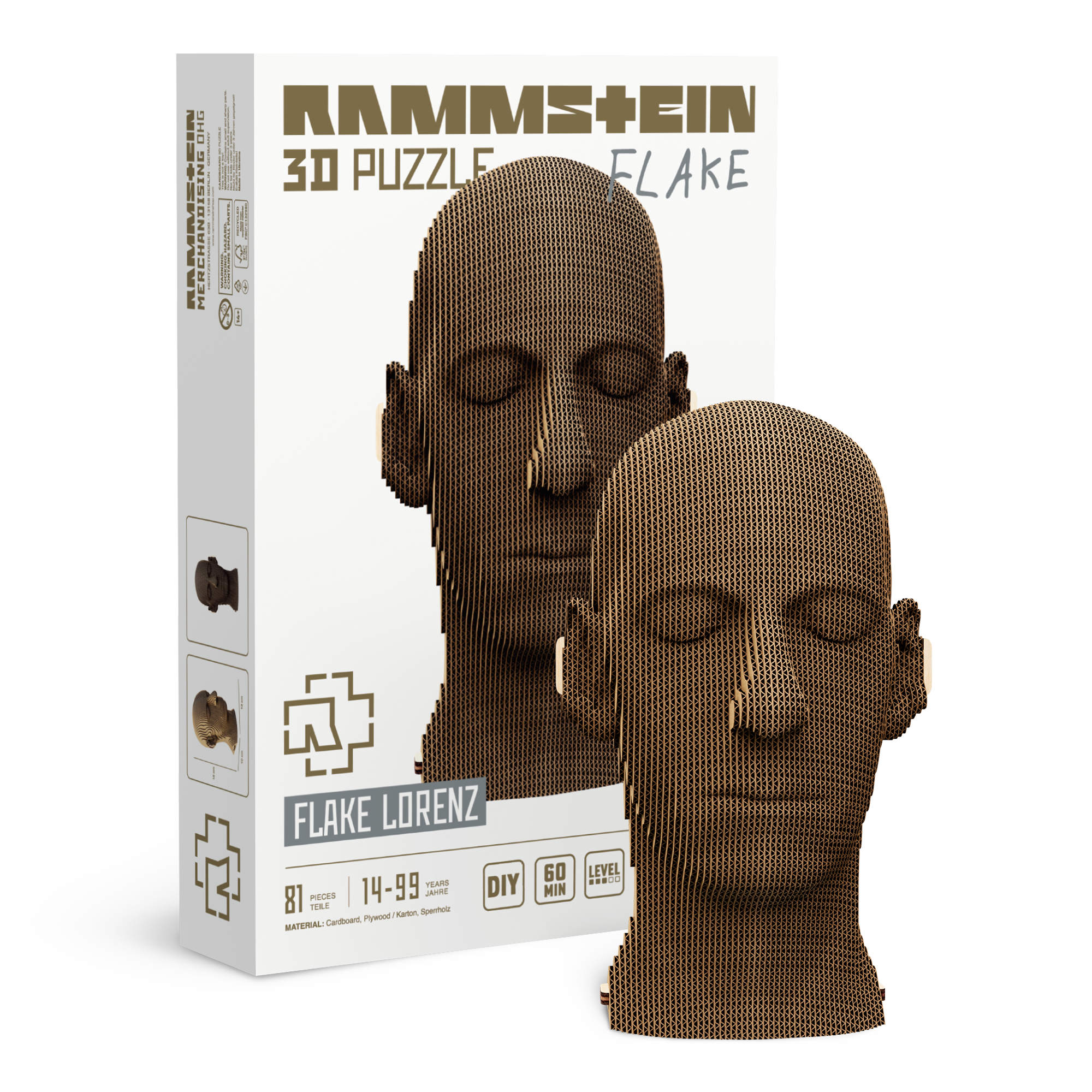 3D Puzzle ”Flake Lorenz” Bust | Rammstein-Shop